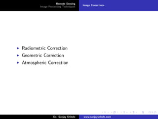 Image Processing Techniques: Remote Sensing Perspective | PDF