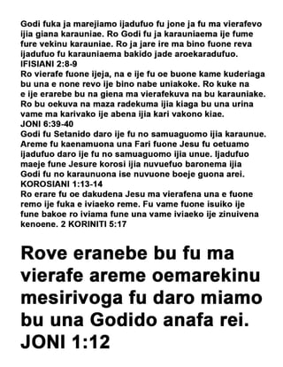 Barai Gospel Tract | PDF
