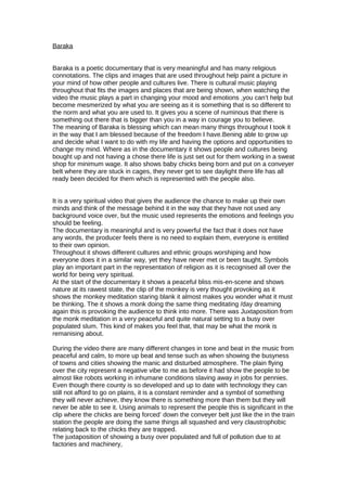 Baraka | DOC