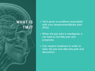 All About TMJ/TMD | PDF | Dental Health | Diseases and Conditions