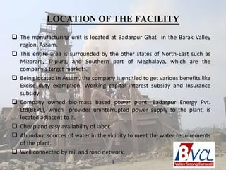 Barak Valley Cements Ltd.,Assam- A study on its production and ...