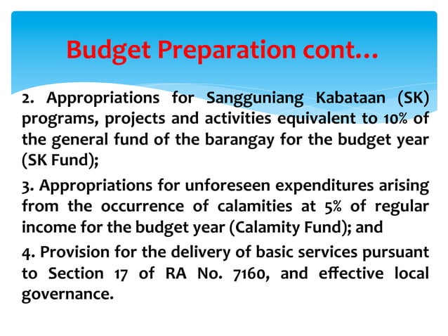 Barangay budgetary process | PDF | Business Accounting & Finance | Business