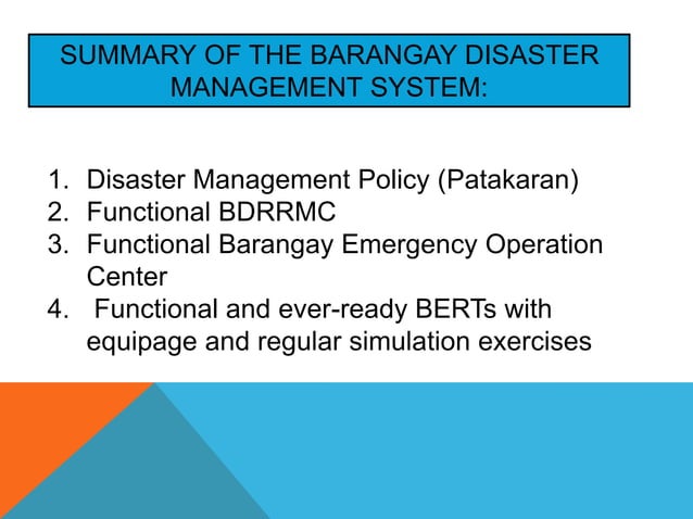 barangay_disaster_preparedness.pptx | Civil Engineering Industry ...