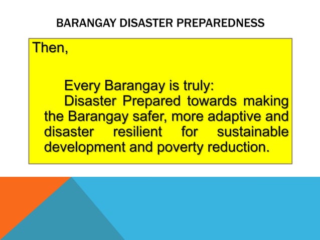 barangay_disaster_preparedness.pptx | Civil Engineering Industry ...