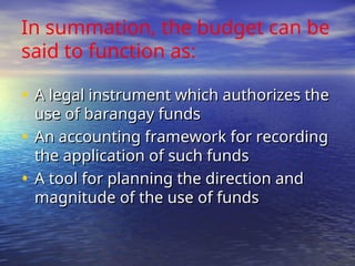 BARANGAY FINANCE, BARANGAY FINANCE, BARANGAY FINANCE.ppt