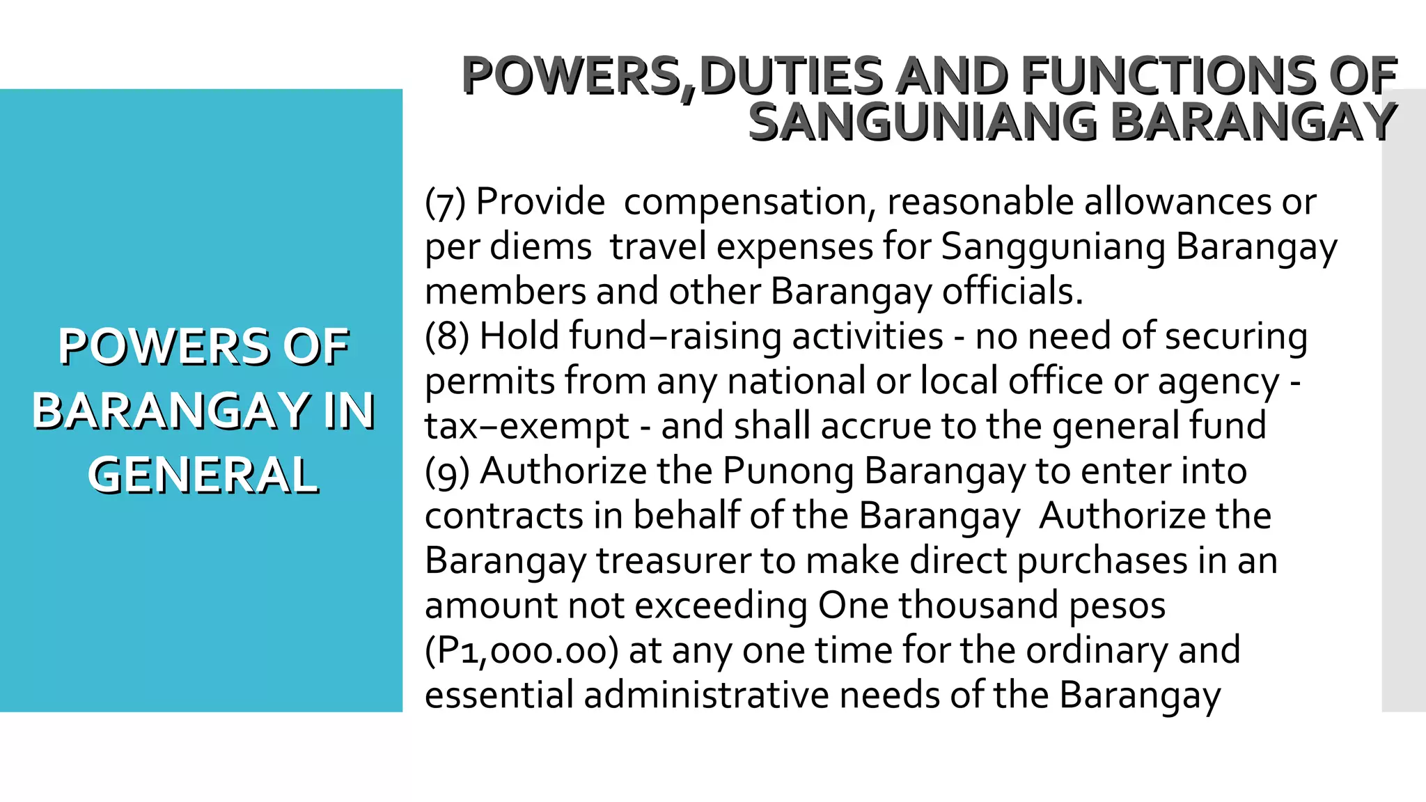 Barangay Local Government Unit | PPT