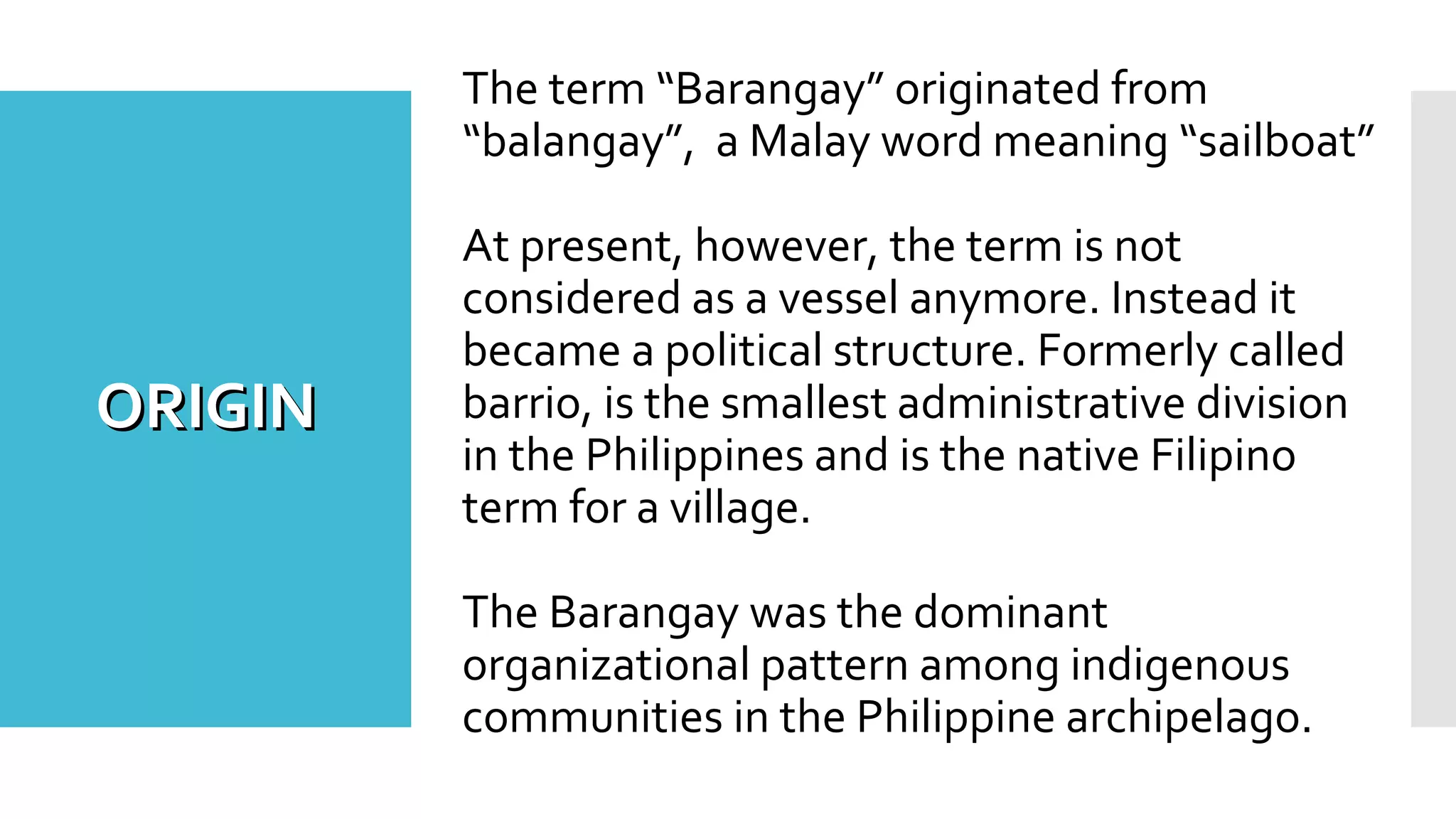 Barangay Local Government Unit | PPT