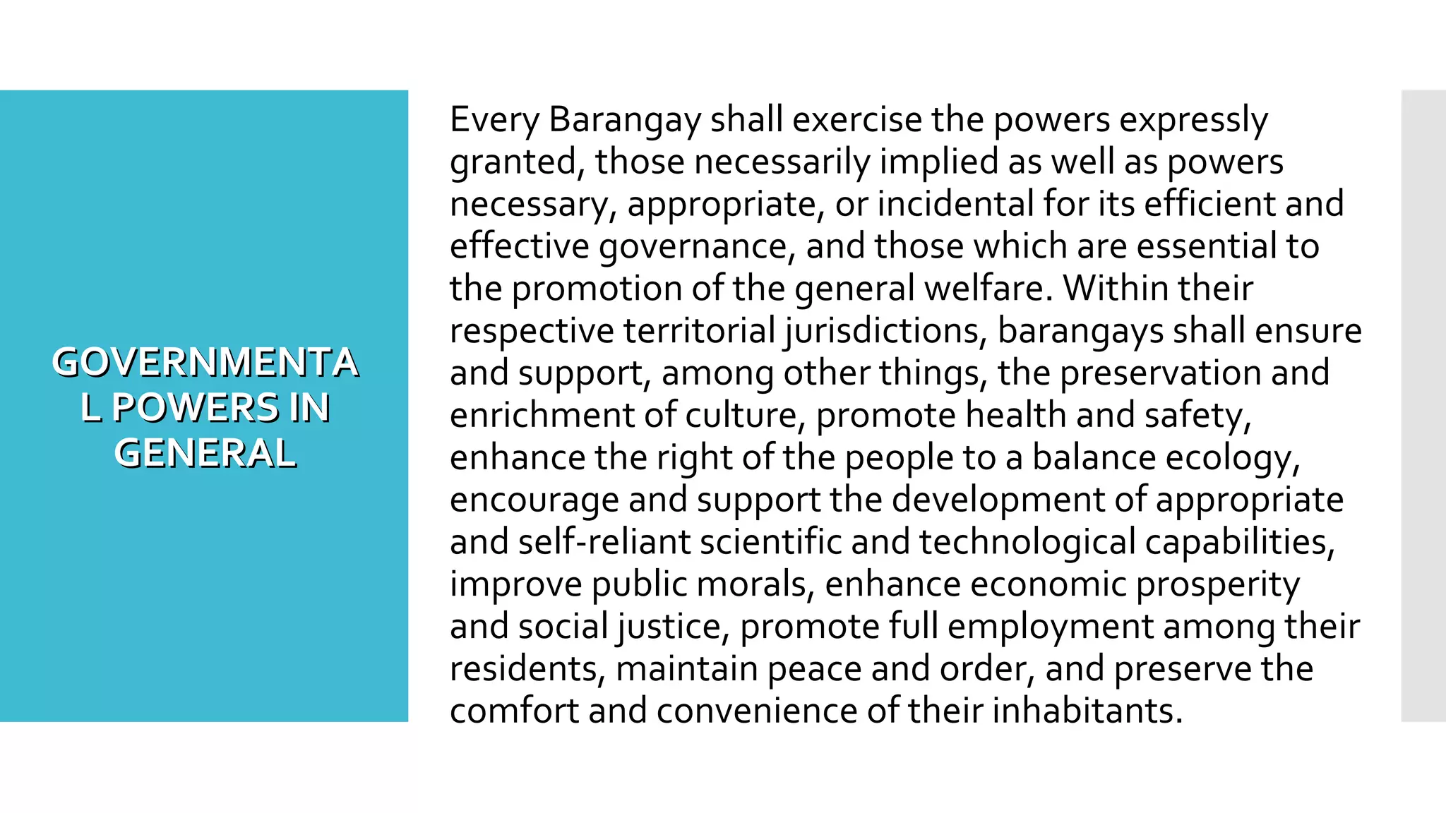 Barangay Local Government Unit | PPT