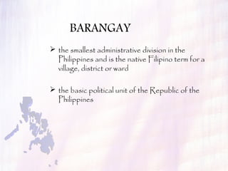 Barangay participation | PPT