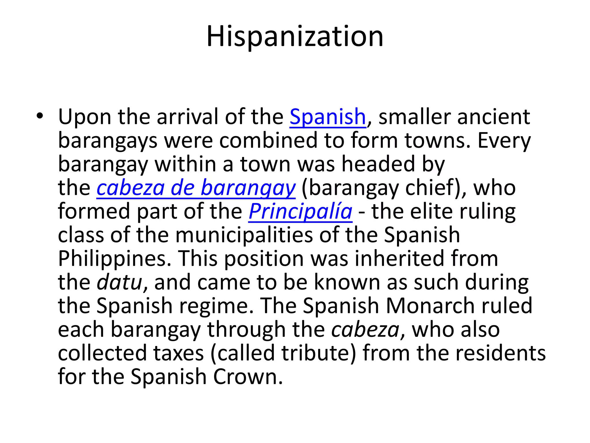 Barangay (pre colonial) | PPTX