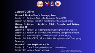 Barangay Tanod PPT. A Rationale regardin | PPTX