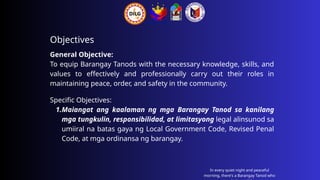 Barangay Tanod PPT. A Rationale regardin | PPTX
