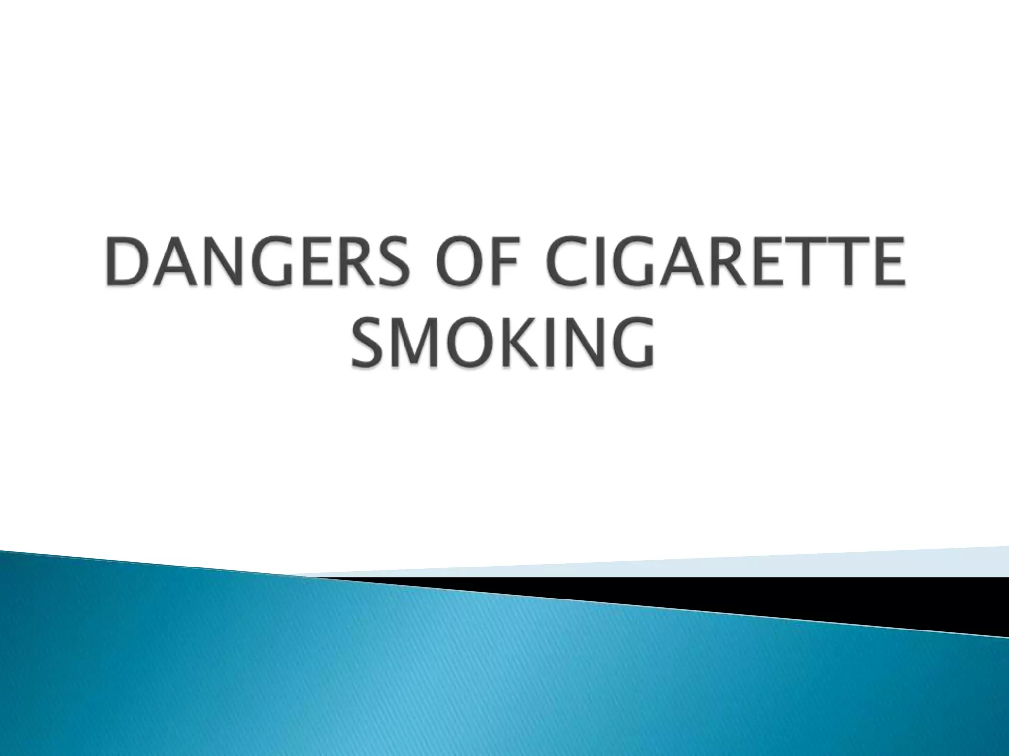 Smoking: Introduction,2nd Hand Smoke Components and Danger | PPTX