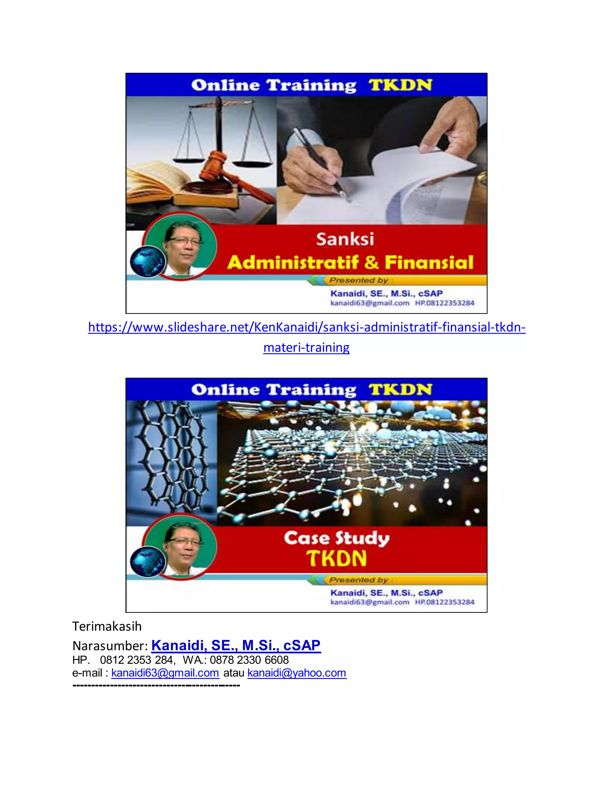 SEKEDAR INFO: Materi Training *Tata Cara Perhitungan TKDN & BMP ...