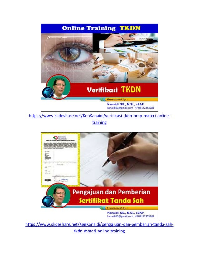 SEKEDAR INFO: Materi Training *Tata Cara Perhitungan TKDN & BMP ...