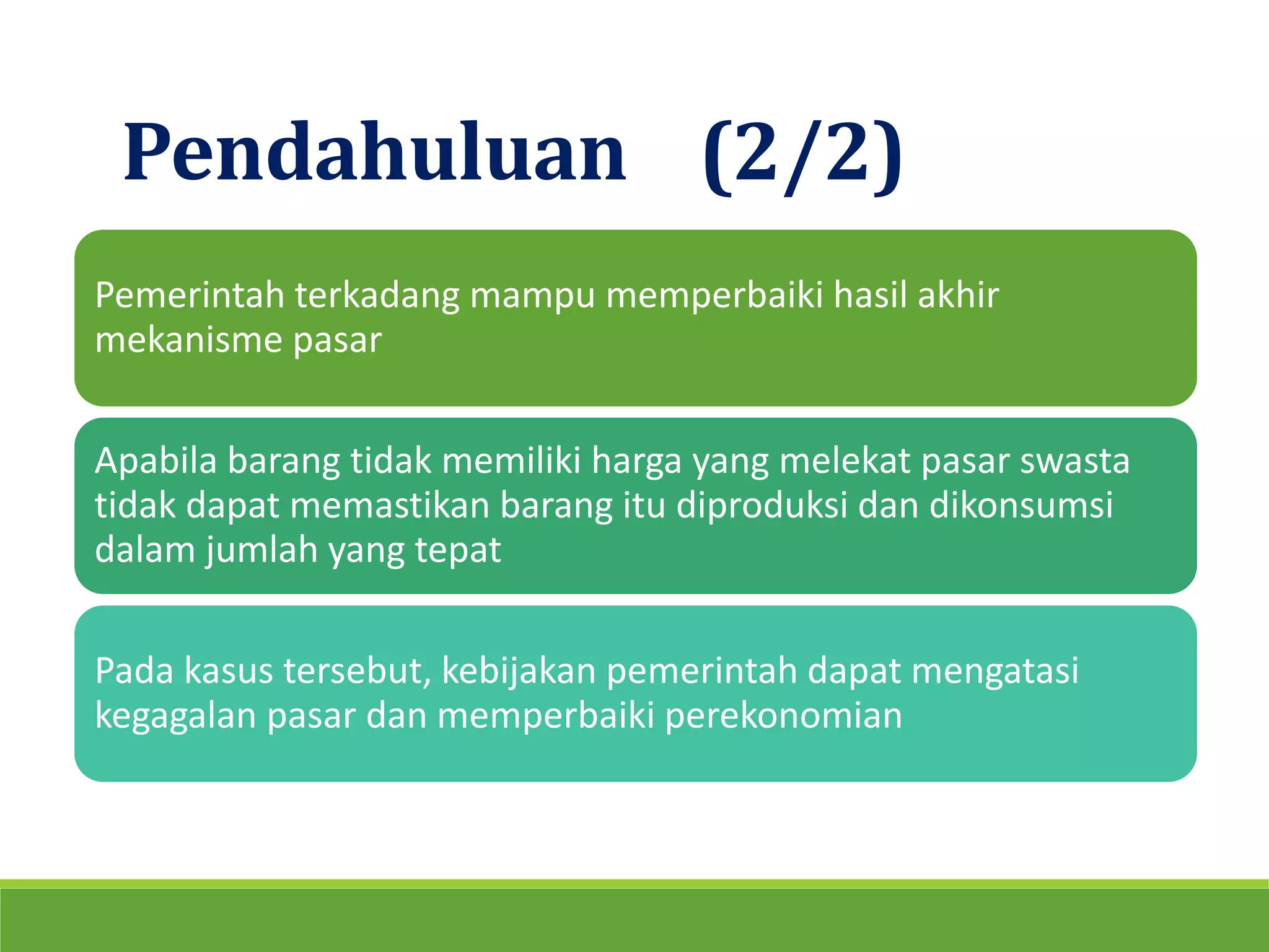 Barang publik dan klasifikasi barang | PPTX