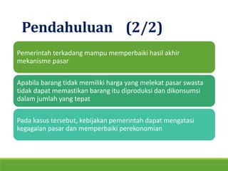 Barang publik dan klasifikasi barang | PPTX