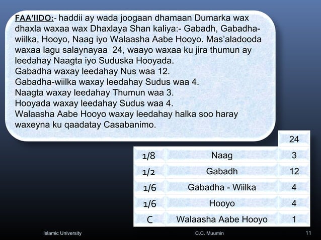 Barashada cilmiga dhaxalka casharka 2aad | PPT