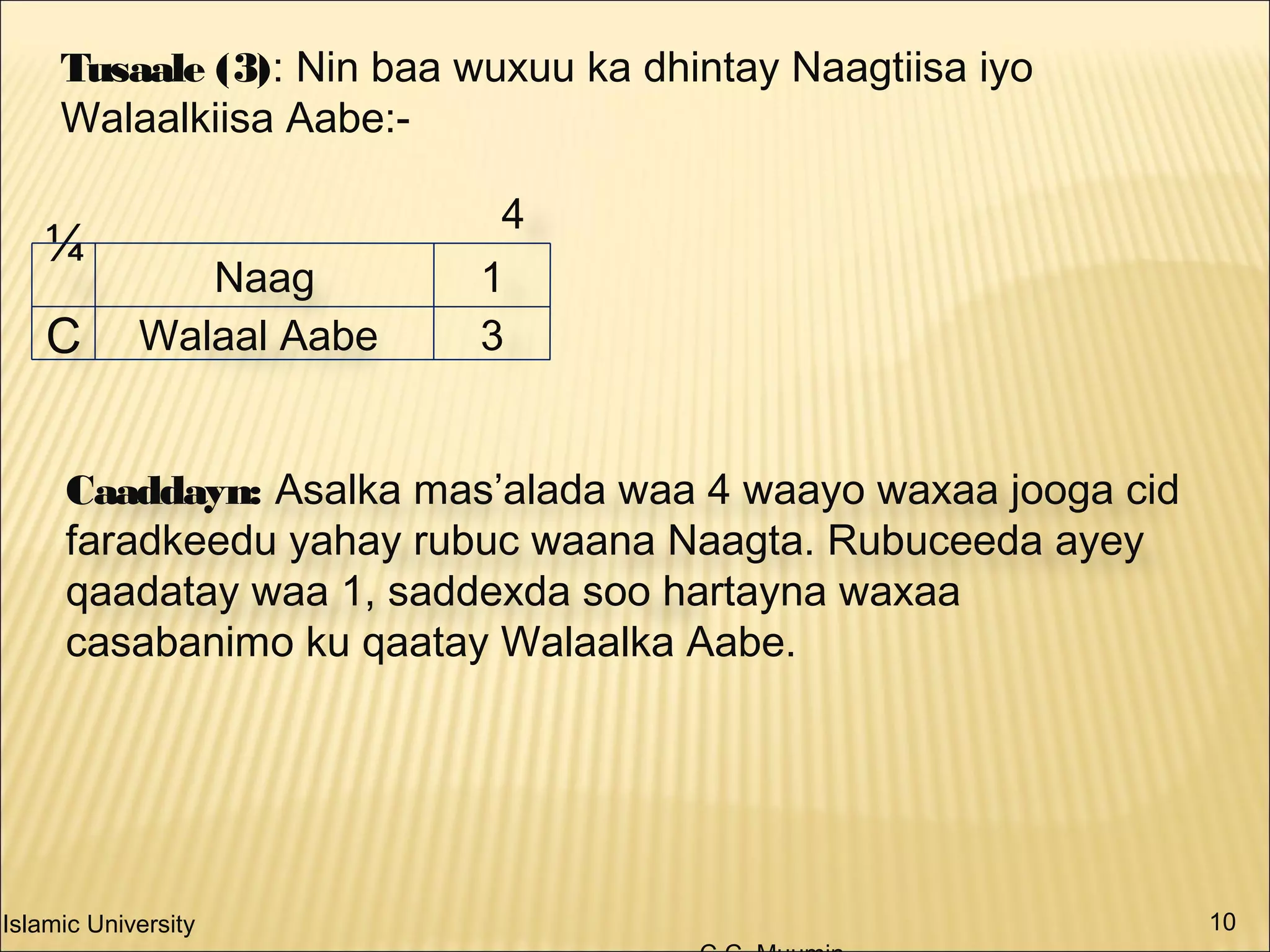 Barashada cilmiga dhaxalka casharka 3aad | PPT