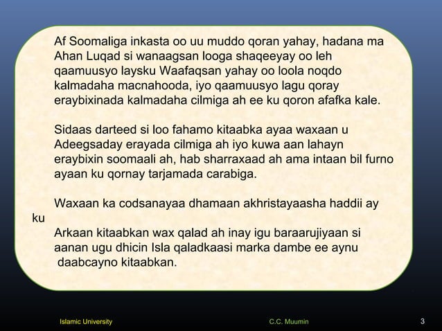 Barashada cimiga dhaxalka casharka 1aad | PPT