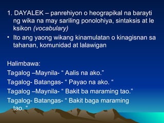 Barayti-Ng-Wika-ppt.ppt..................... | PPT