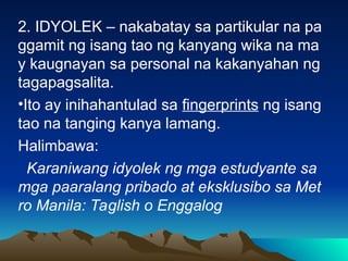 Barayti-Ng-Wika-ppt.ppt..................... | PPT
