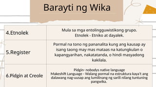 Homogenous at Heterogenous-Barayti ng wika.pptx