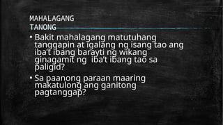 Barayti ng Wika sa Pilipinas (Gay Linggo, etc) | PPTX