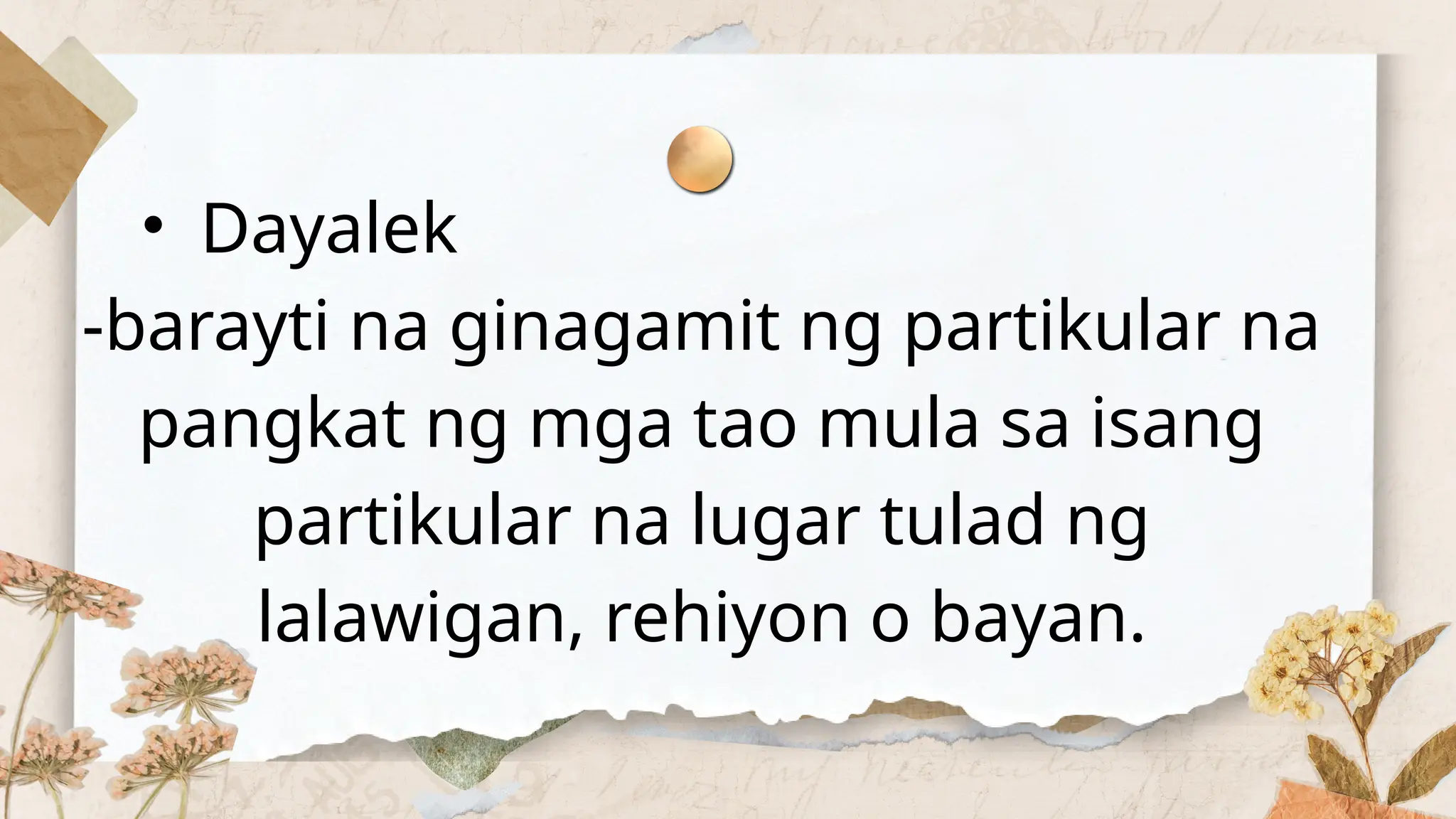 Ibat ibang Barayti ng Wika at mga Gamit Nito | PPTX