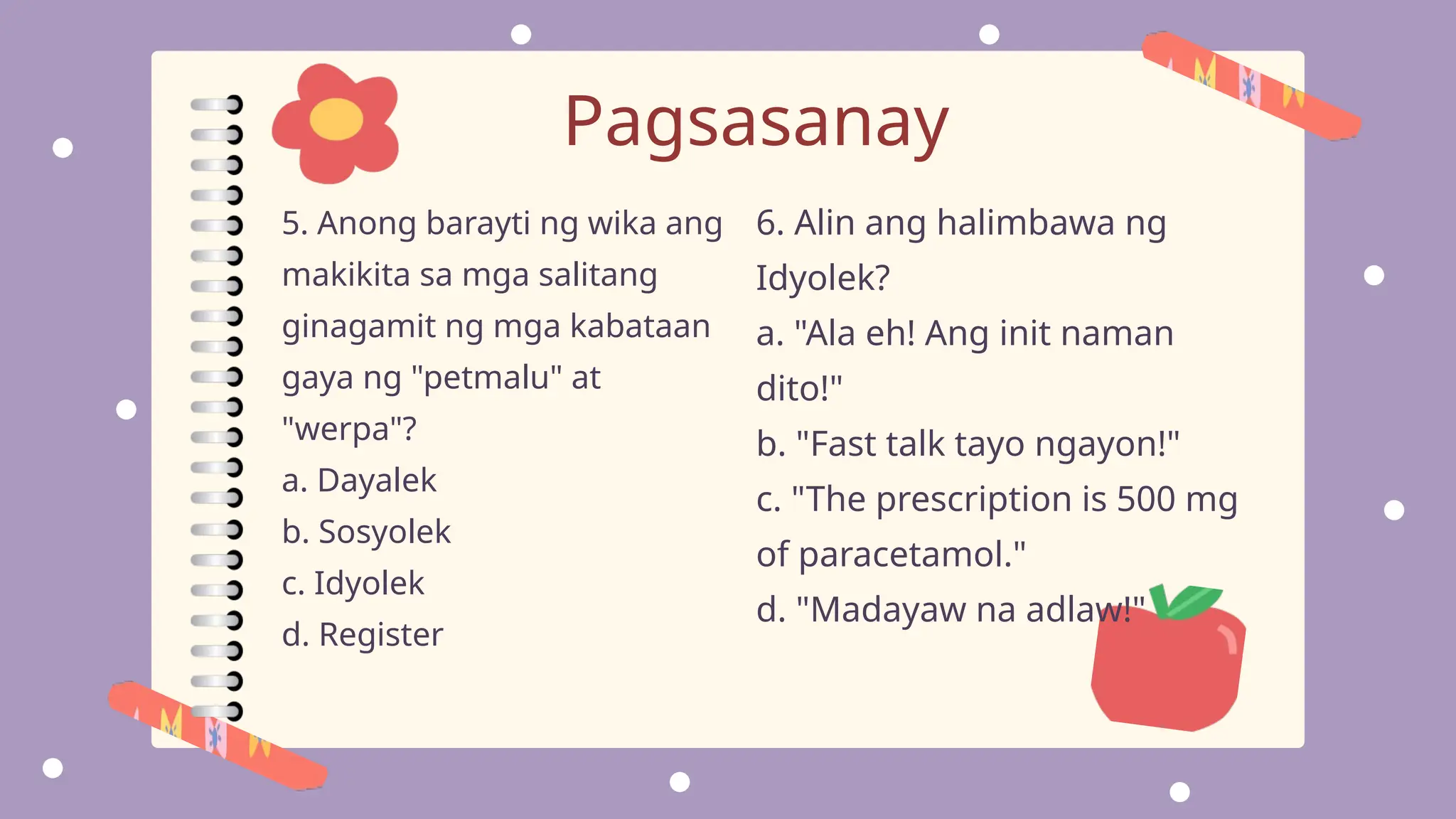 REJISTER AT BARAYTI NG WIKA- -FILIPINO 1 | PPTX
