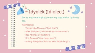 REJISTER AT BARAYTI NG WIKA- -FILIPINO 1 | PPTX