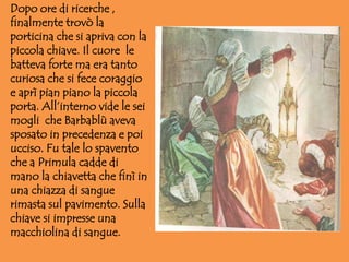 Barbablù la fiaba in power point | PPTX