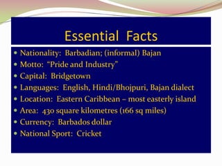 Barbados - Essential Facts | PPTX