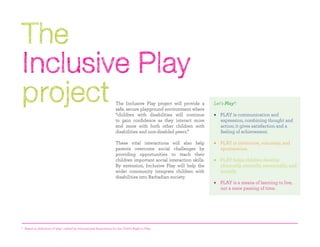 Barbados rotary inclusive playmediakit | PDF | Special Needs Kids ...