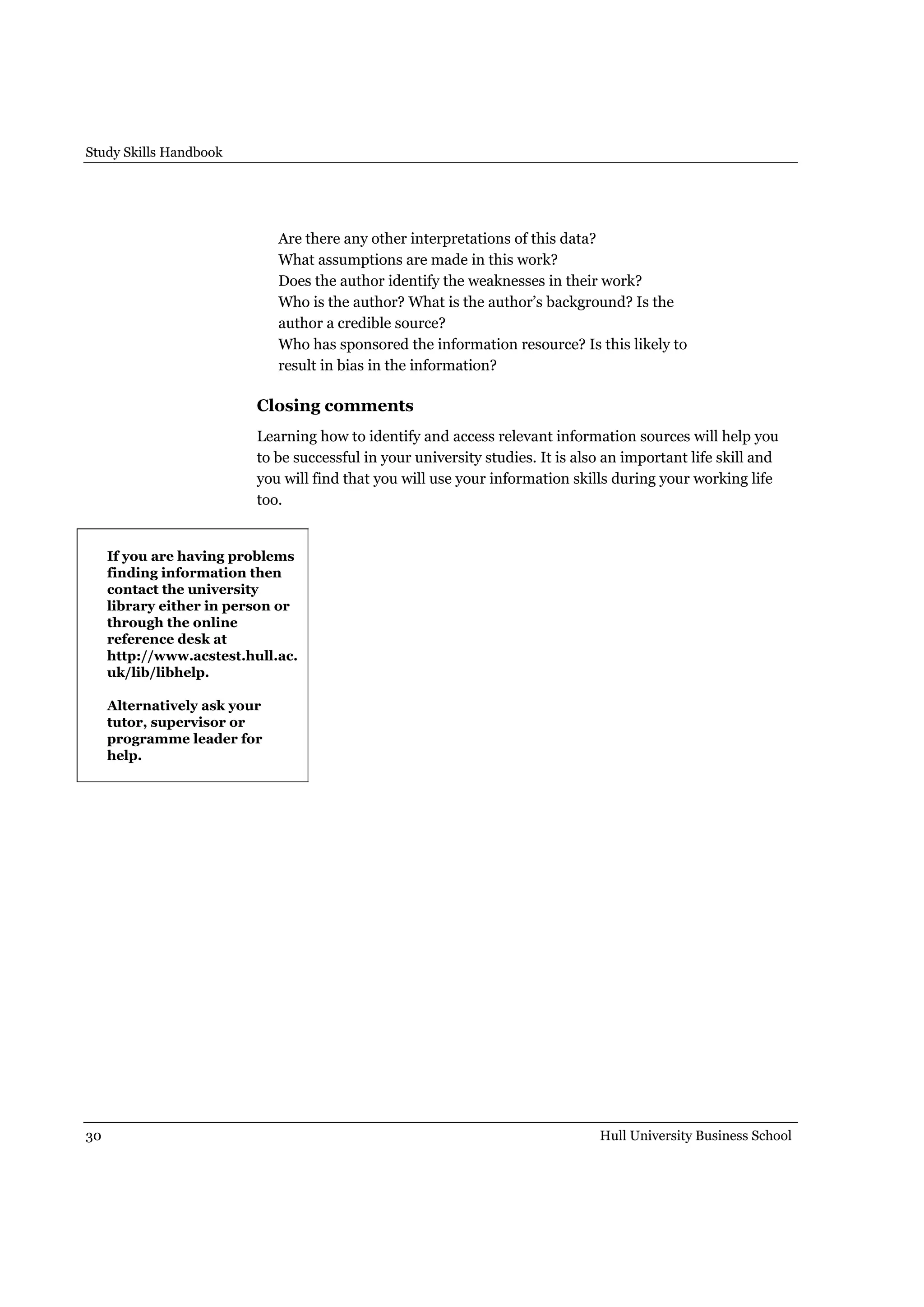 Barbara allan study skills-handbook | PDF