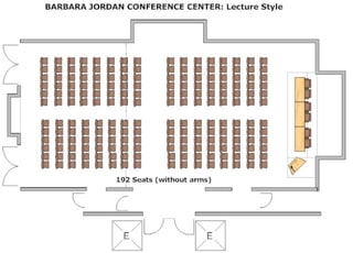 Barbara Jordan Conference Center Room Layouts | PDF
