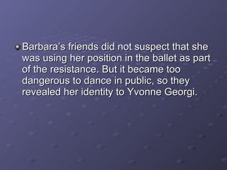 Barbara Ledermann Ballet Dancer