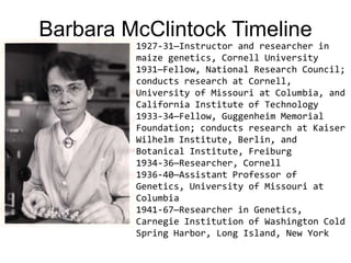 Barbara McClintock | PPTX