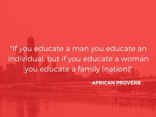 The Power of a Woman's Education by Barbara McKinzie | PPT