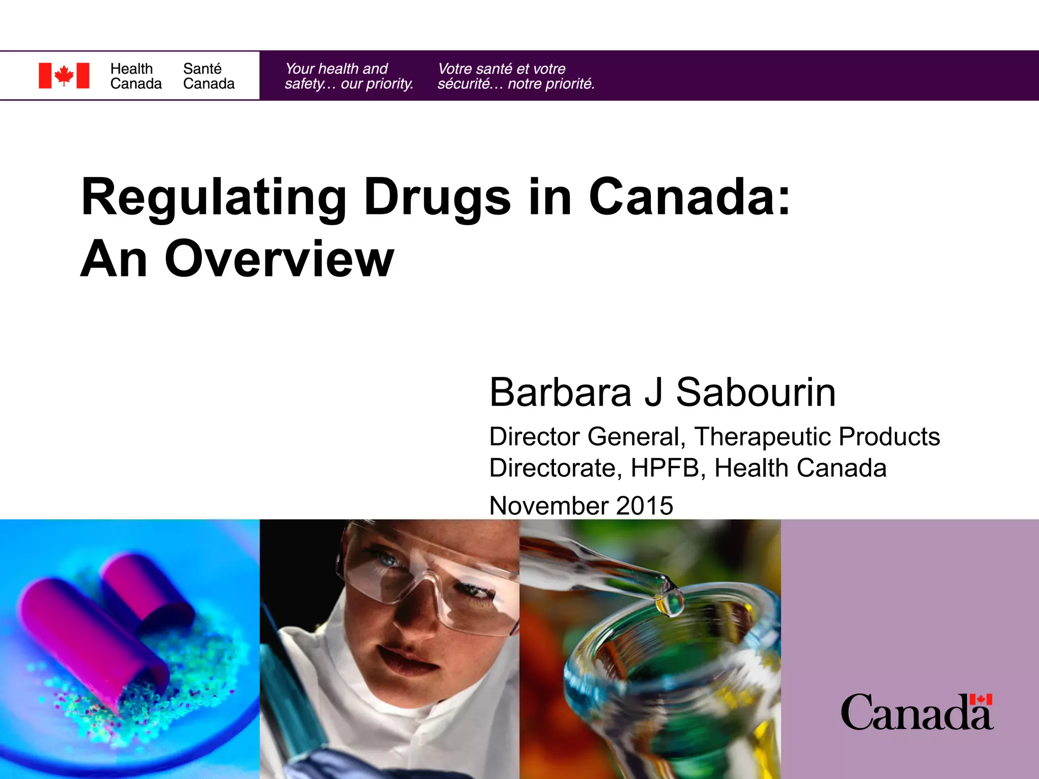 Barbara Sabourin regulating drugs in canada v2 | PDF