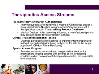 Barbara Sabourin regulating drugs in canada v2 | PDF
