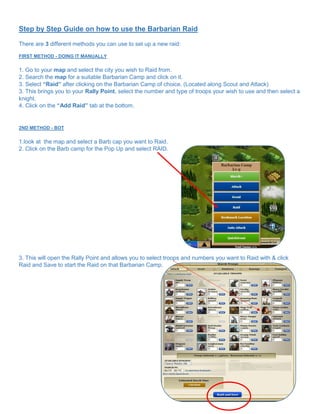 Barbarian raids guide level 1to15 | PDF