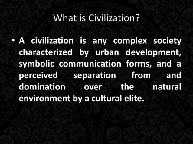 Conflict between Civilization and Barbarians | PPTX