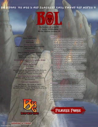 Barbarians of lemuria rpg mythic edition | PDF