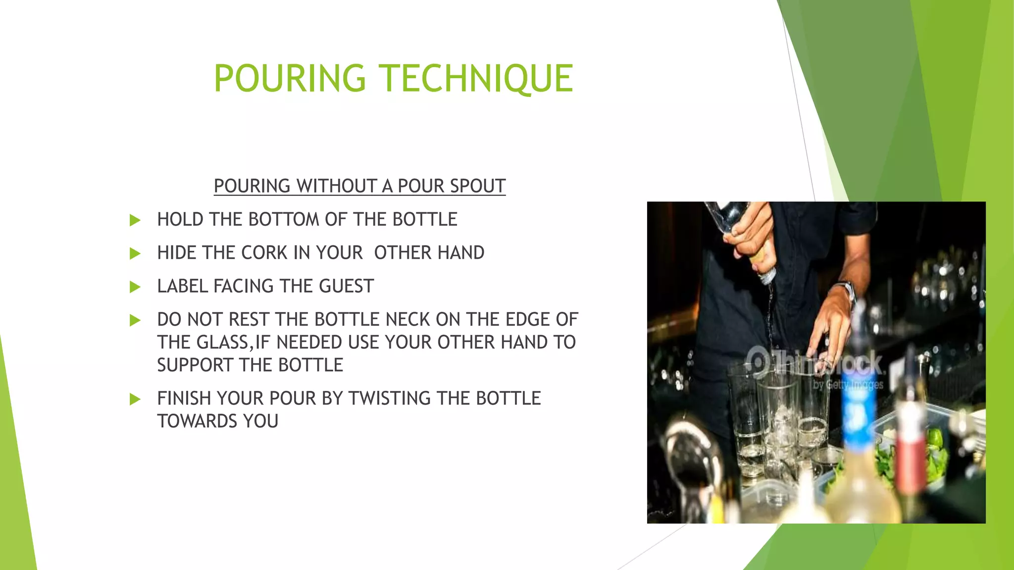 Bar basics and service technique | PPTX