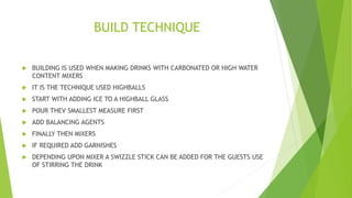 Bar basics and service technique | PPTX