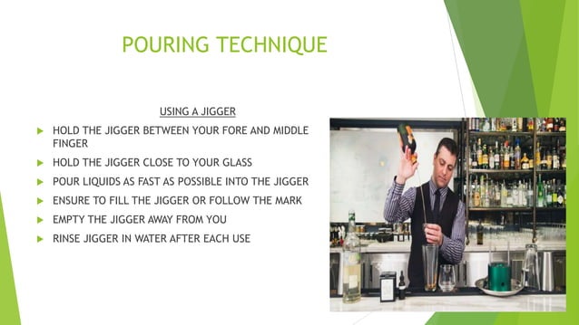 Bar basics and service technique | PPTX