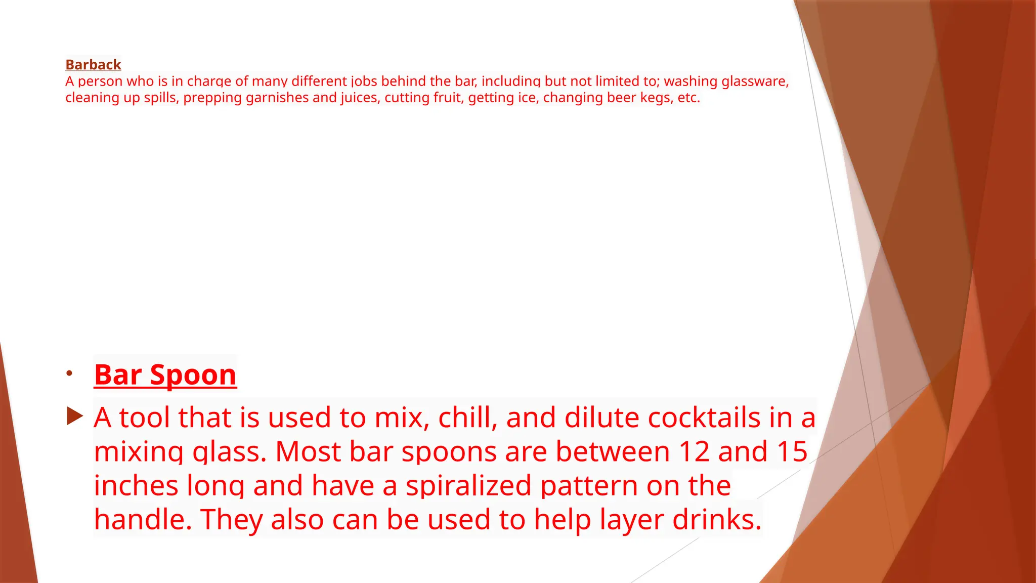 BAR BASIC TERMS AND DEFINITIONS INDUSTRY | PPTX