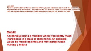 BAR BASIC TERMS AND DEFINITIONS INDUSTRY | PPTX