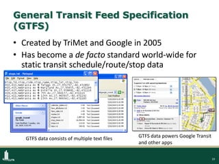 APTA TransITech 2013 - "Open Transit Data - A Developers Perspective" | PPT